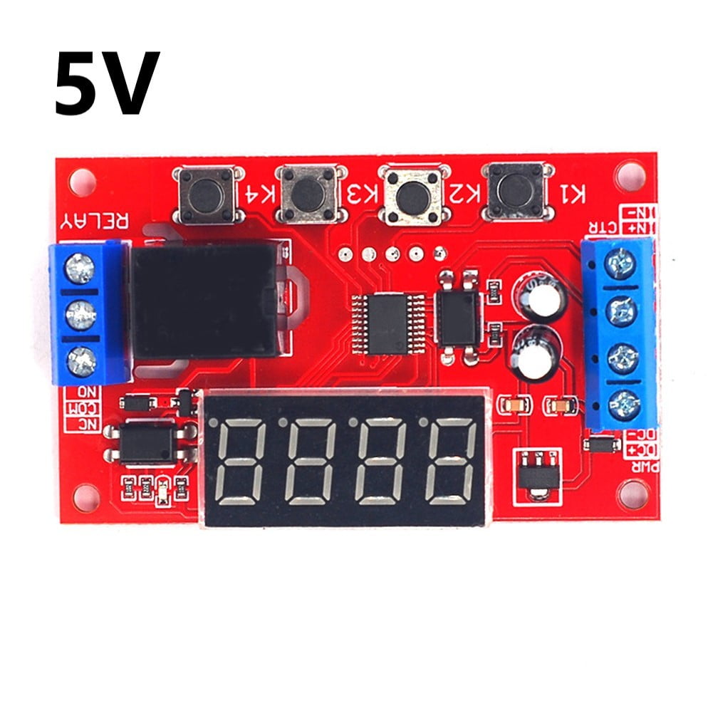 Girlsshop Dc 5V/12V/24V 10A Adjustable Time Delay Relay Module Timer ...