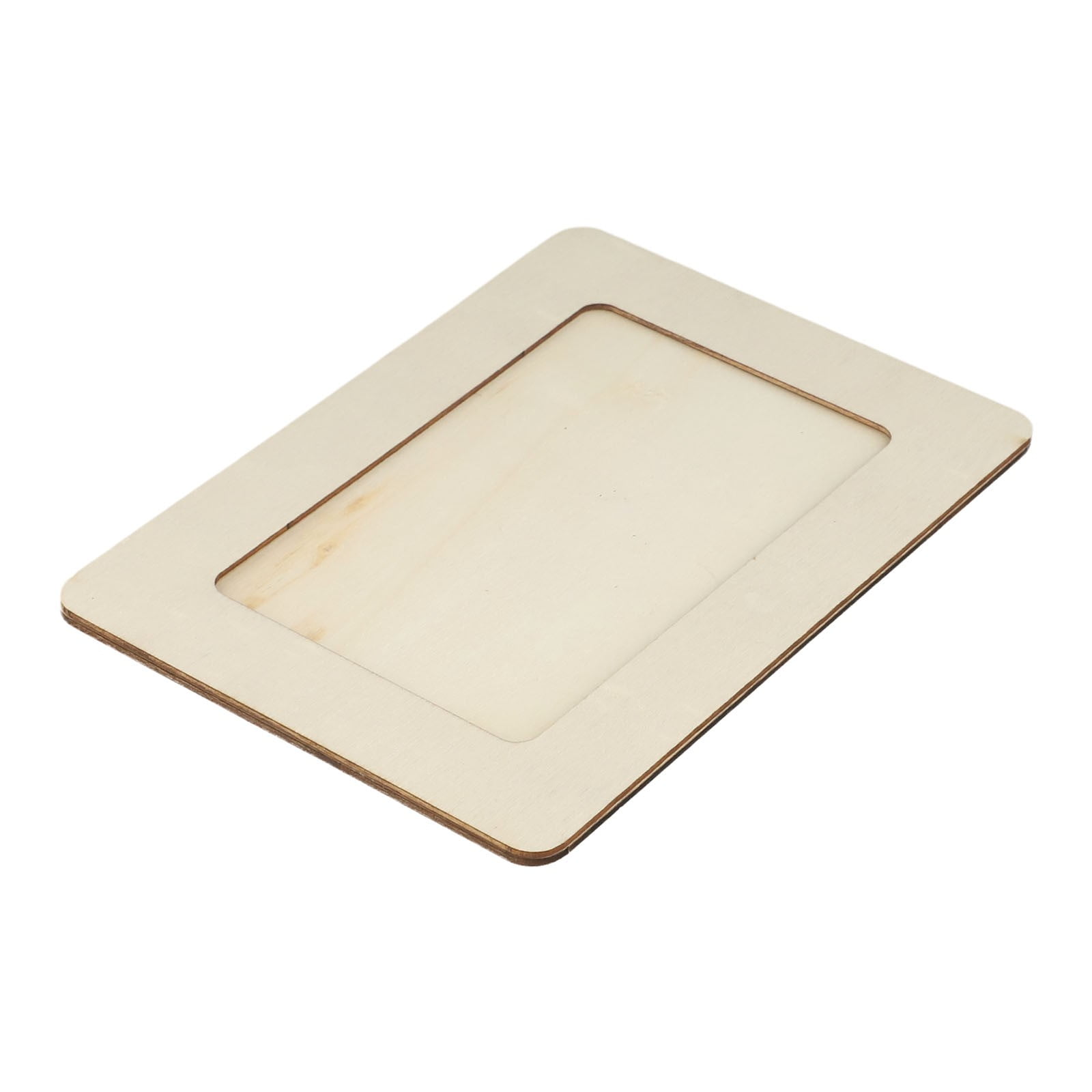 Girlsshop Diy Wooden Photo Frame Snowflake Mud Frame Accessories ...