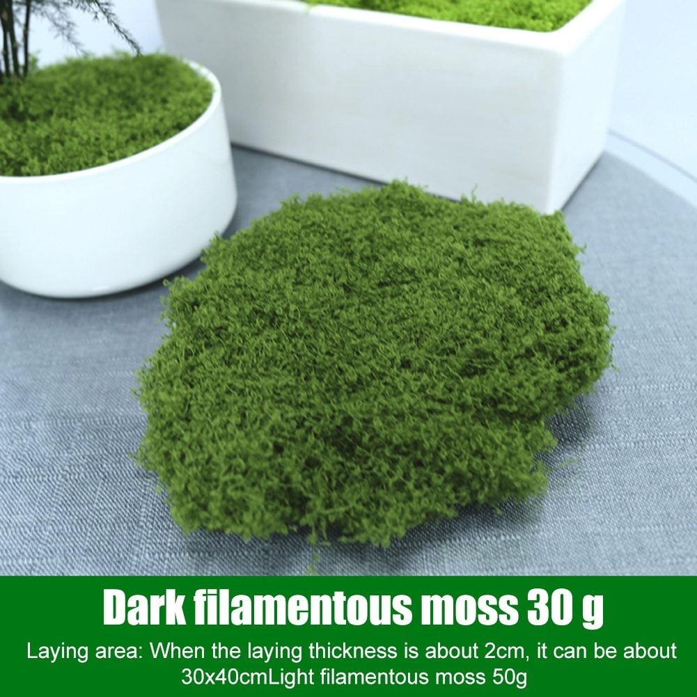 Girlsshop Fake Moss Plastic Artificial Moss Fake Green Plants For Plant ...