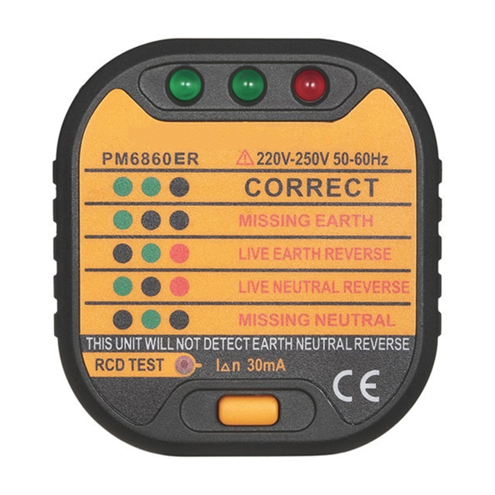 Girlsshop Outlet Socket Tester Detector Circuit Polarity Voltage Plug ...