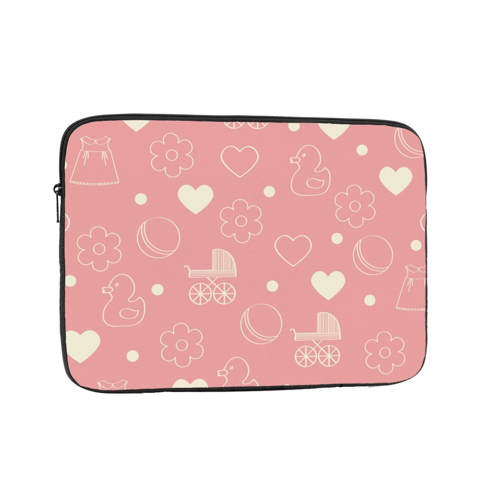 Girly Background 17 inch Portable Laptop Sleeve Compatible with MacBook ...
