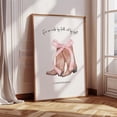 Girly Bible Verse Western Coquette Pink Bow Cowgirl Boot Preppy Poster ...