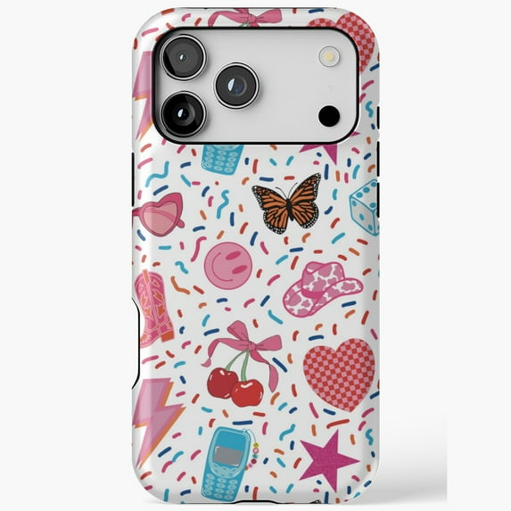 Girly Collage Aesthetic Pattern Art iPhone Case 17 to 11 Pro Max ...