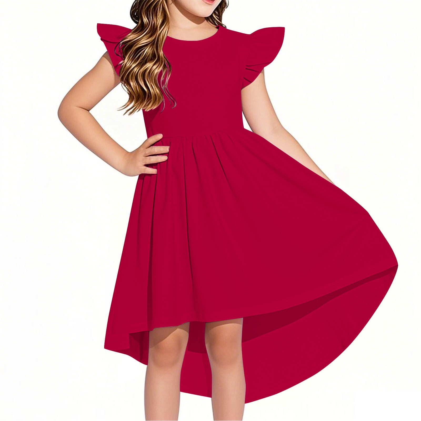 Girly Girl Stuff Summer Dress Tween Sleeve High Low Formal Dresses For ...