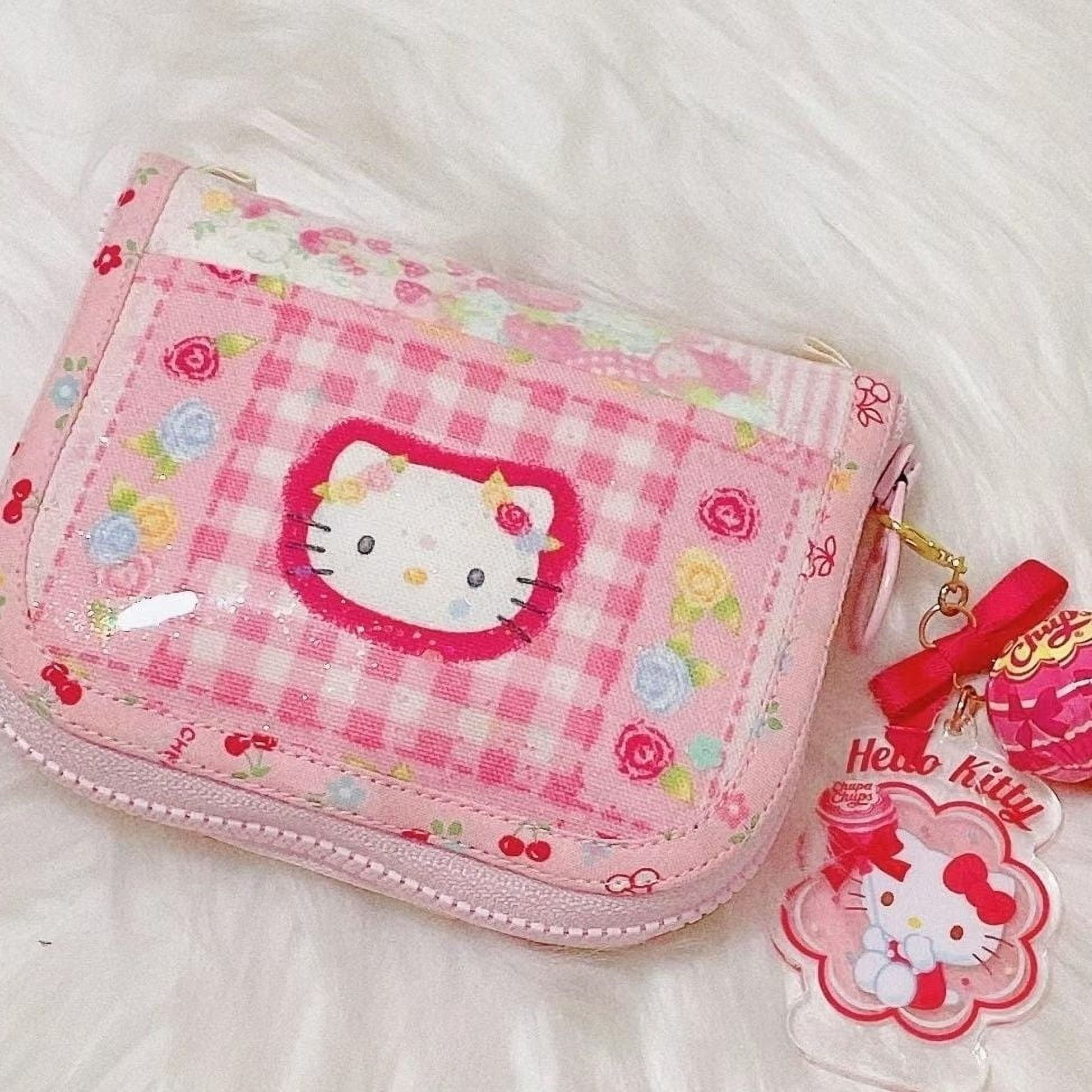 Girly Heart Hello Kitty Anime Kawaii Sanrio Print Card Bag Kt Cat Ins ...