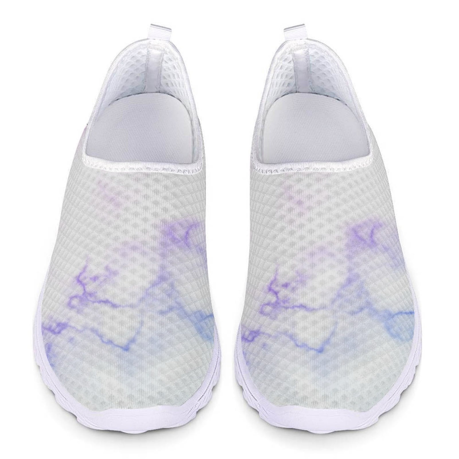 Girly Pattern Light Female Loafers Womans Slip on Flats Plus Size Shoes ...