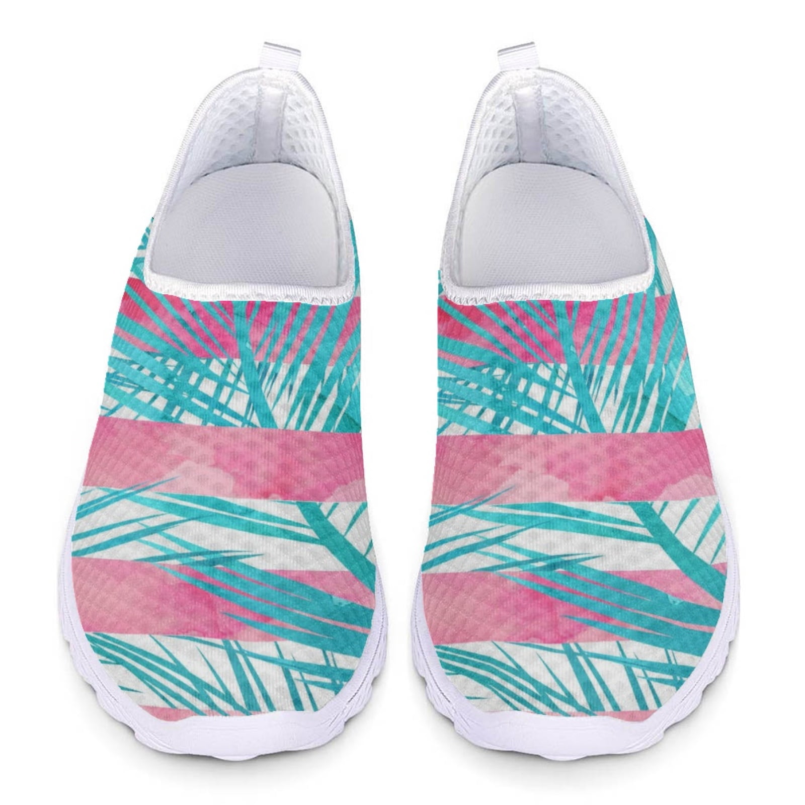 Girly Pattern Light Female Loafers Womans Slip on Flats Plus Size Shoes ...