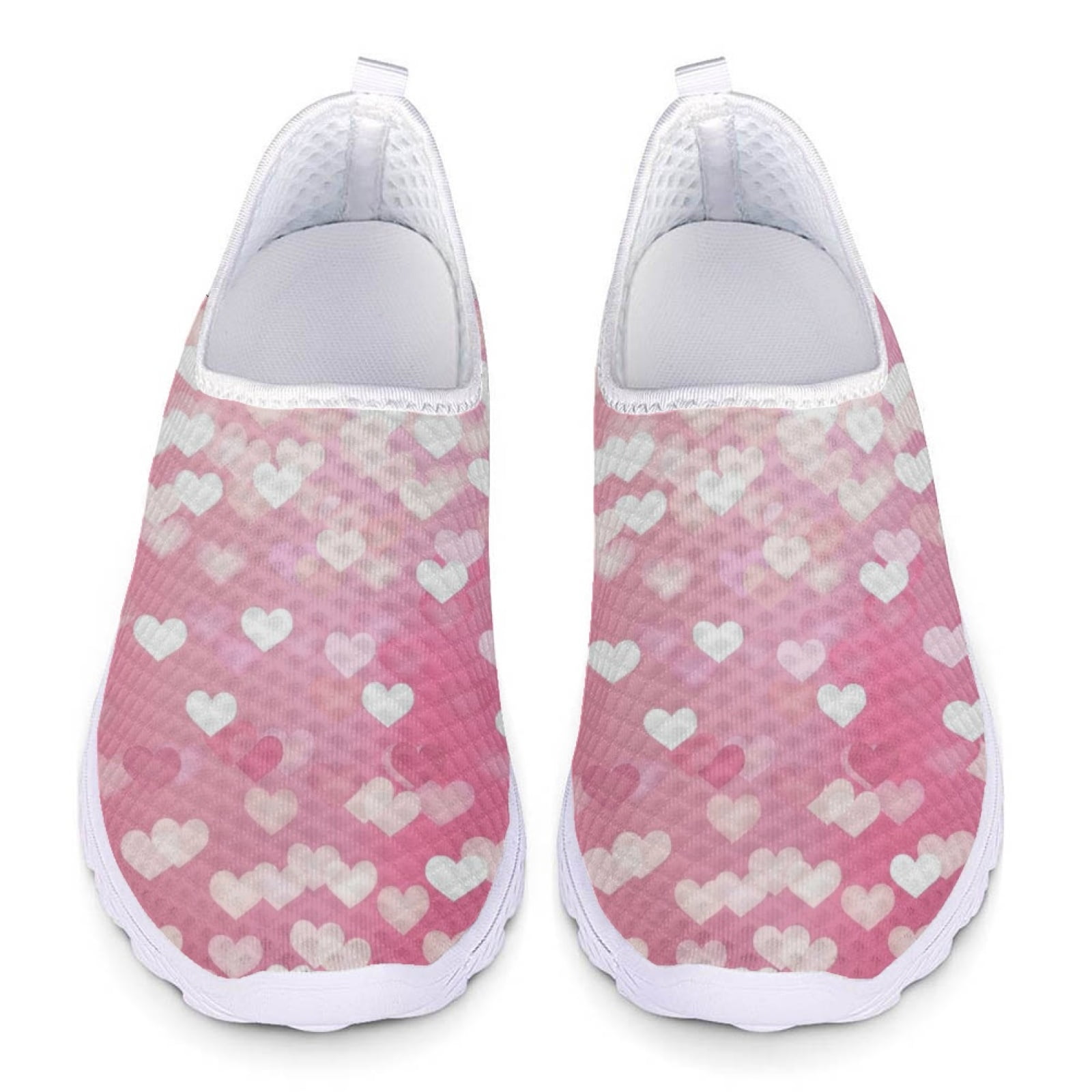 Girly Pattern Light Female Loafers Womans Slip on Flats Plus Size Shoes ...