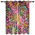 Girly Pink Leopard Curtains for Living Room Window Curtains for Bedroom ...