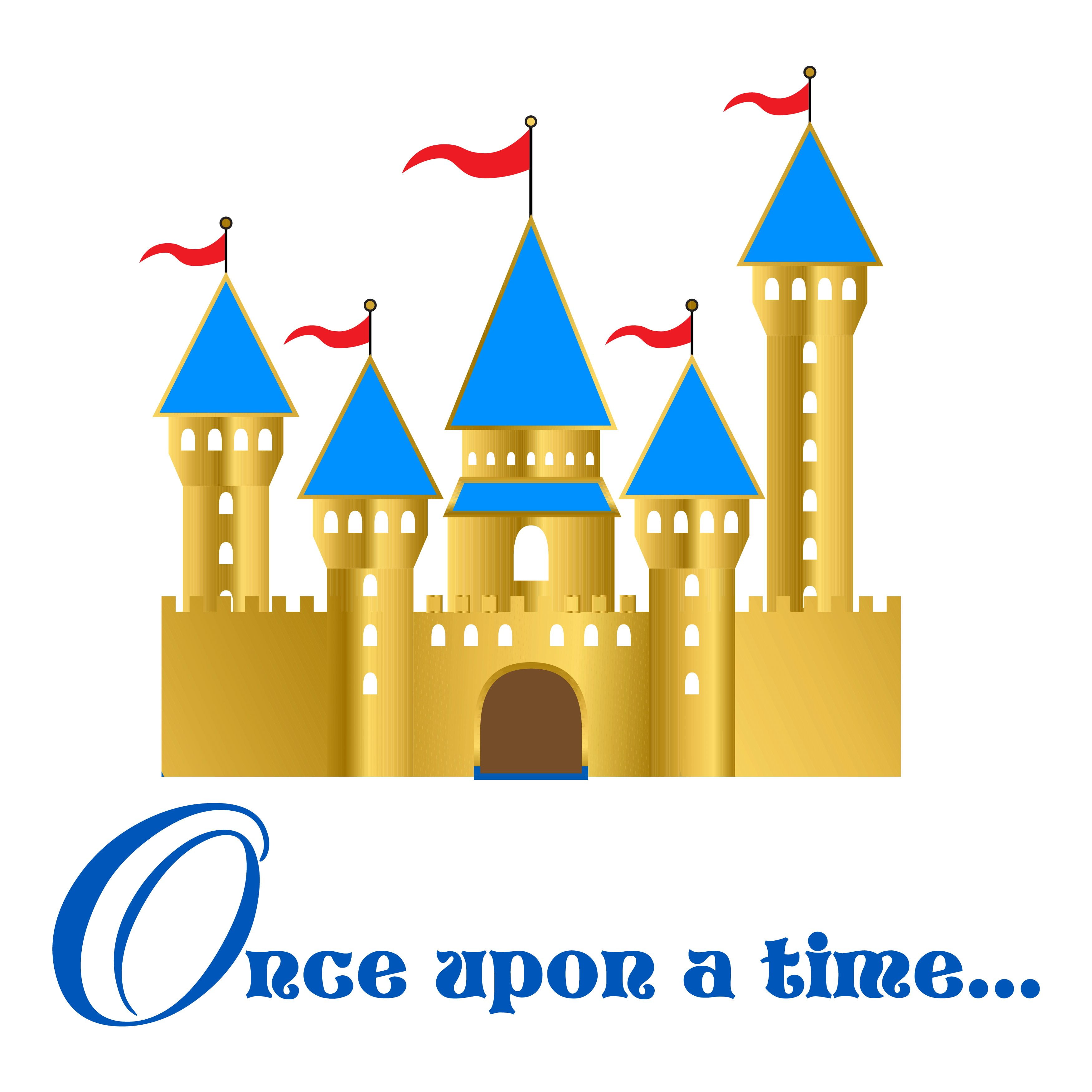 Girly Wall Decals for Girls Bedroom - Fairytale Castle on white ...