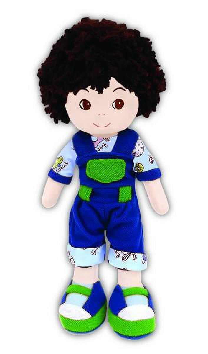 GirlznDollz Cedric Blue Animal Overalls Boy Doll - Walmart.com