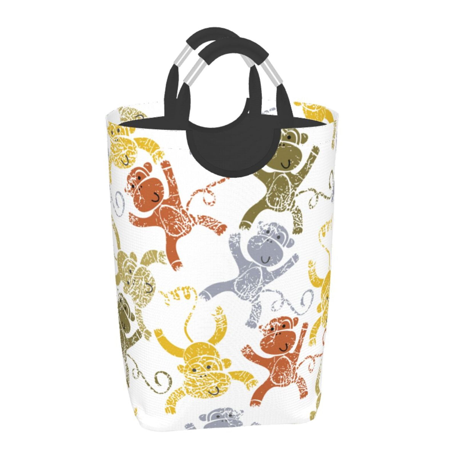 Giroia Cartoon Monkey for Travel Laundry Bag, Dirty Clothes Organizer, Collapsible Laundry ...