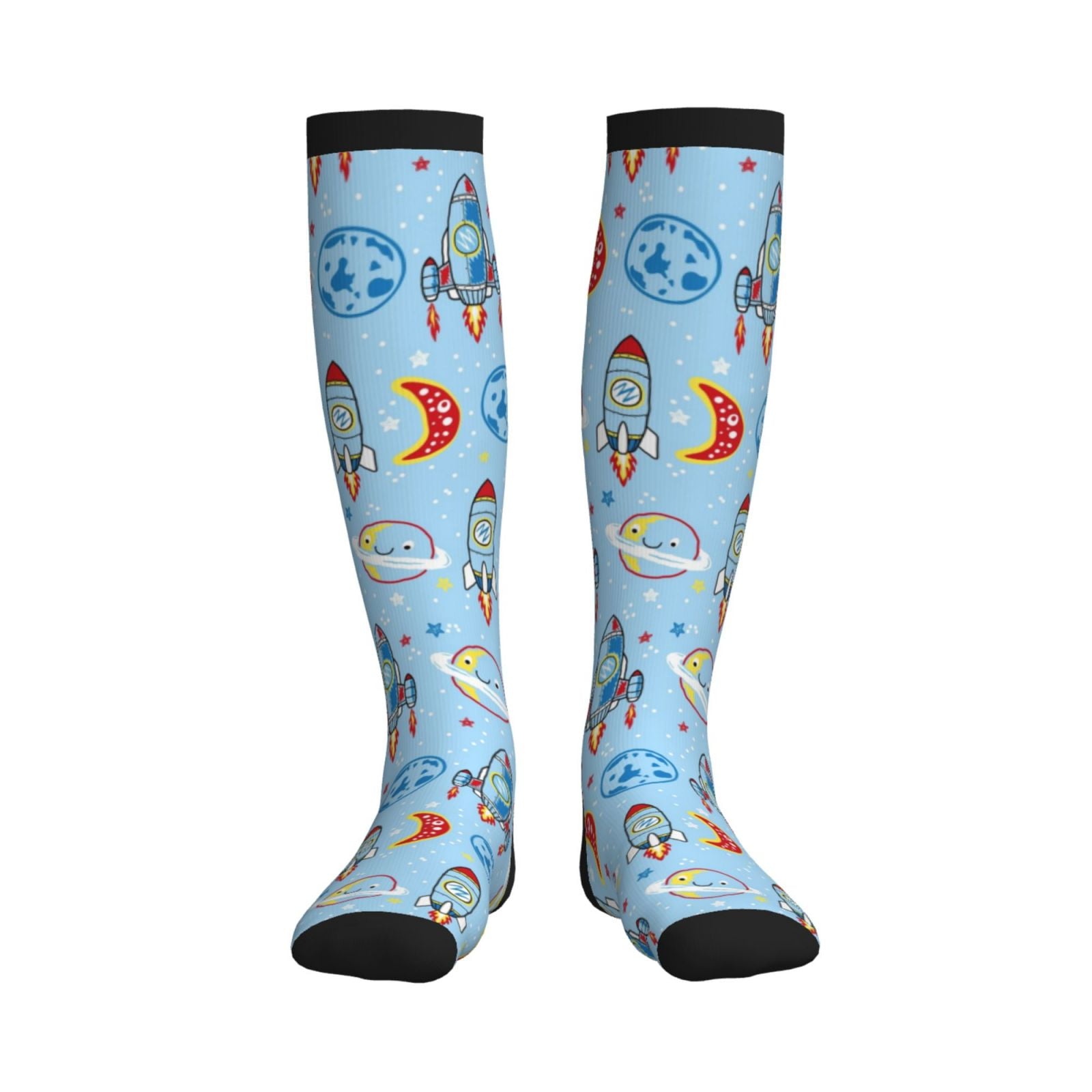 Giroia Cartoon Rocket With Space for Premium Sports Compression Socks ...