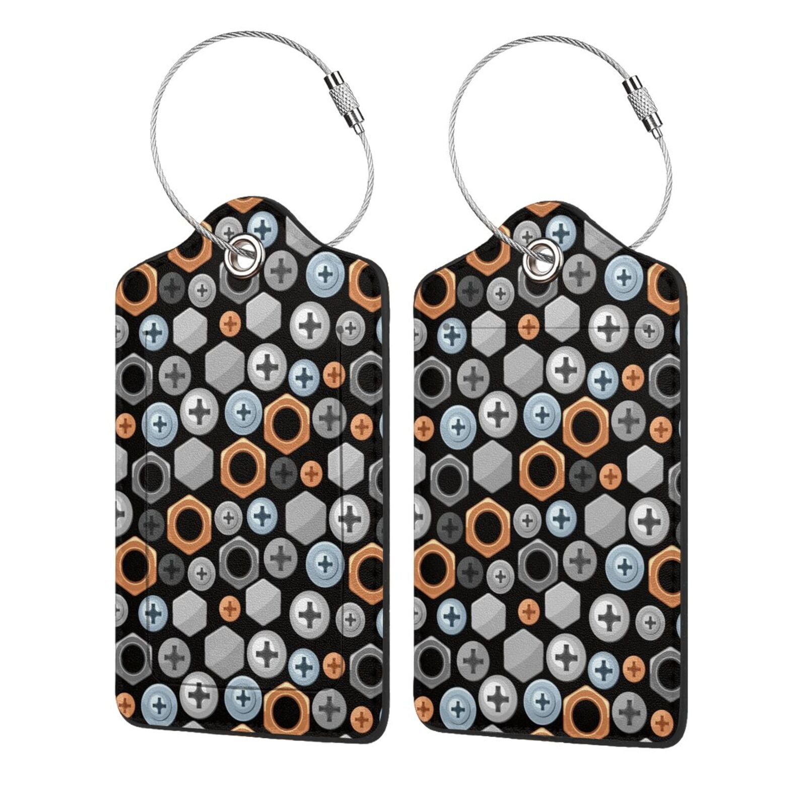Giroia Colorful Screws for Large Luggage Tags for Suitcases for Men and ...