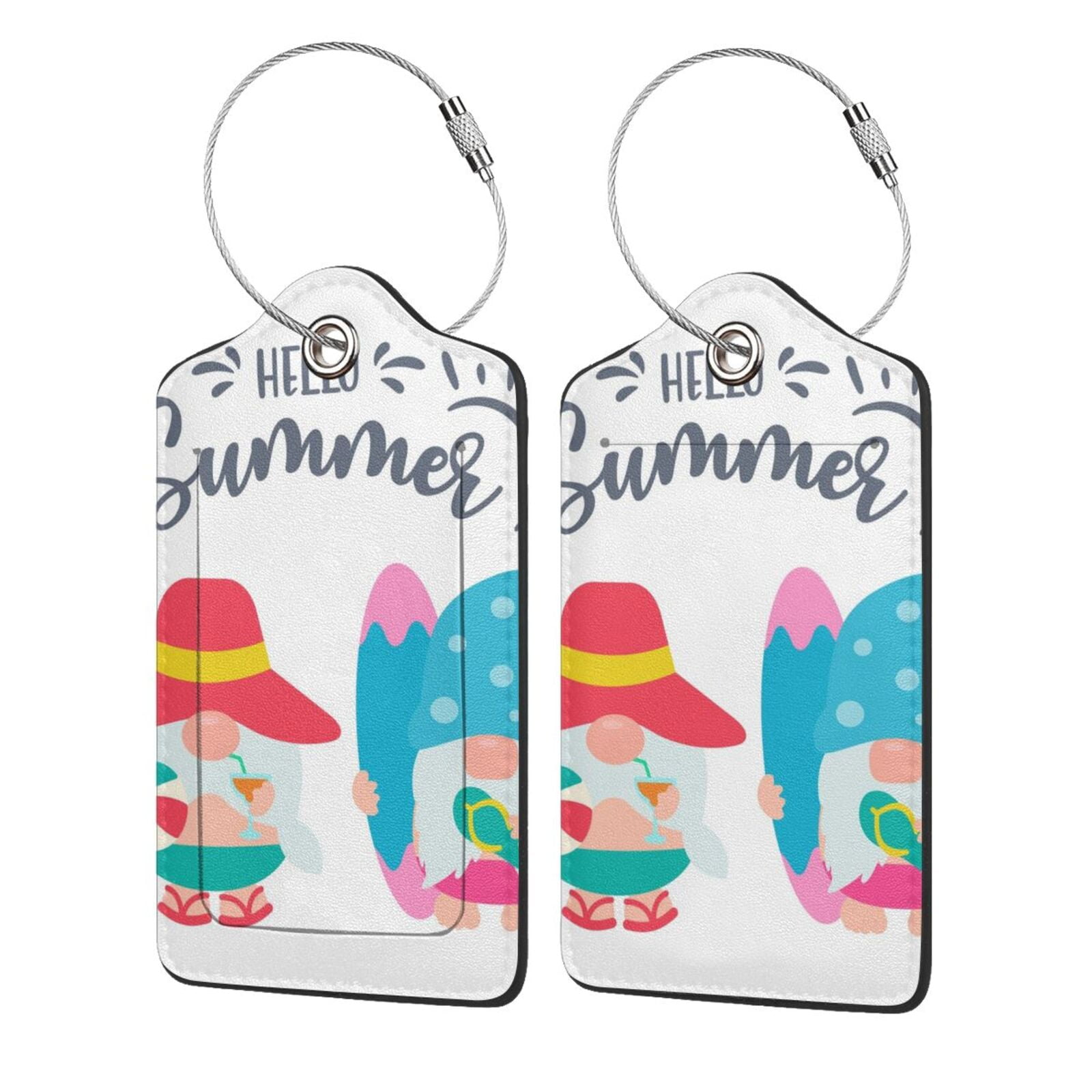 Giroia Gnomes Summer for Large Luggage Tags for Suitcases for Men and ...