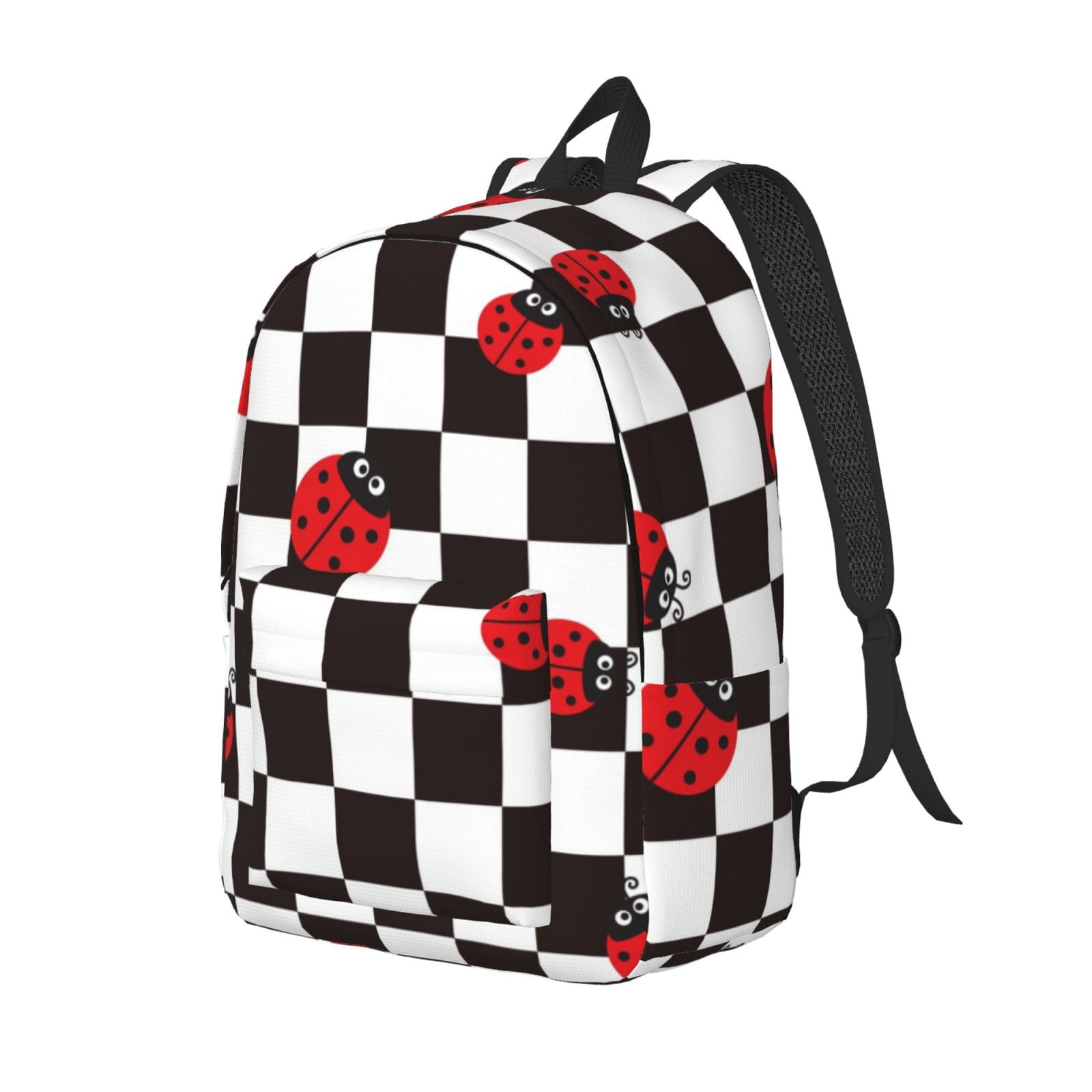 Giroia Ladybugs Of Black And White Checkers for Class, Work, Travel, or ...