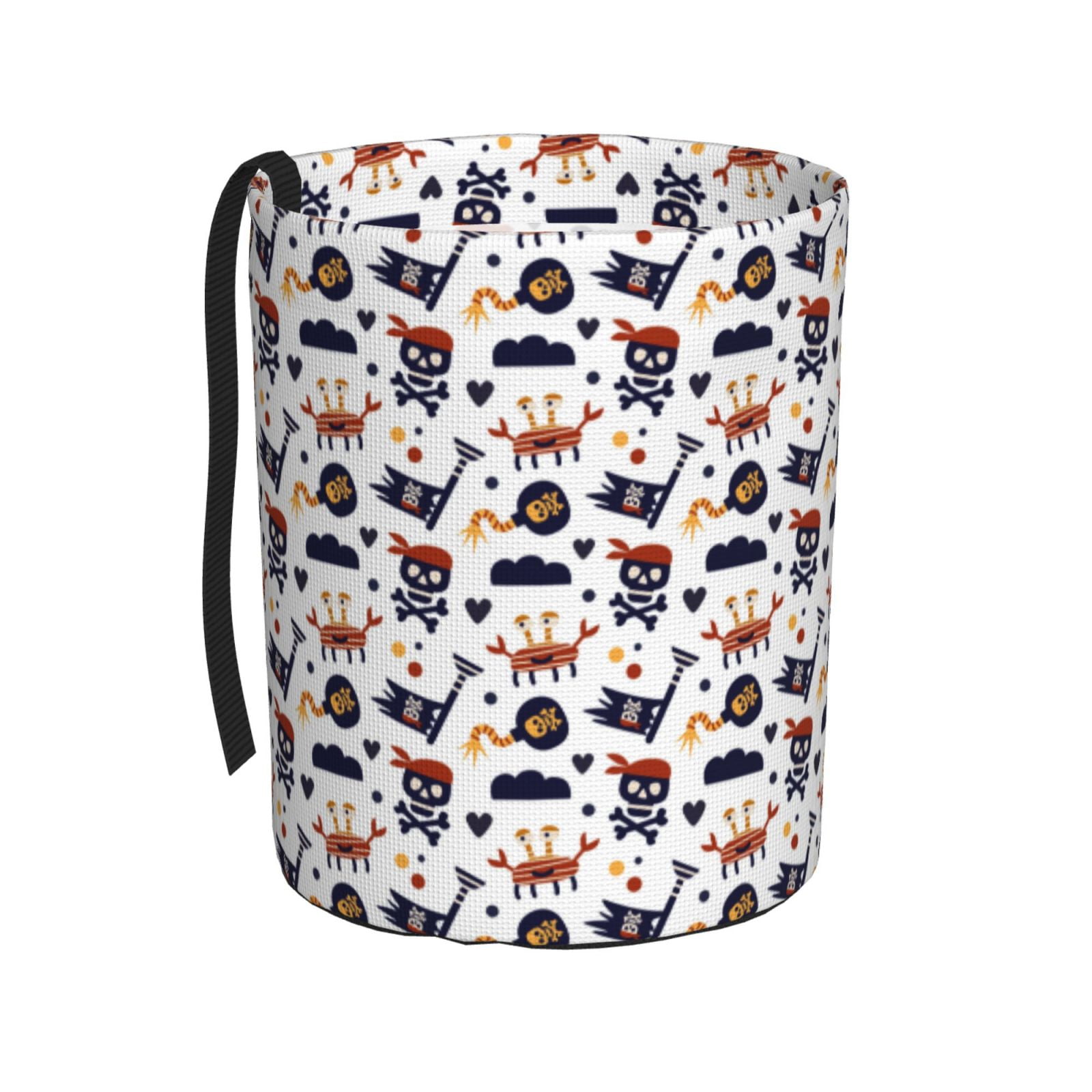 Giroia Pirate Theme for Car Trash Can Car Garbage Can Collapsible and Portable Waterproof ...