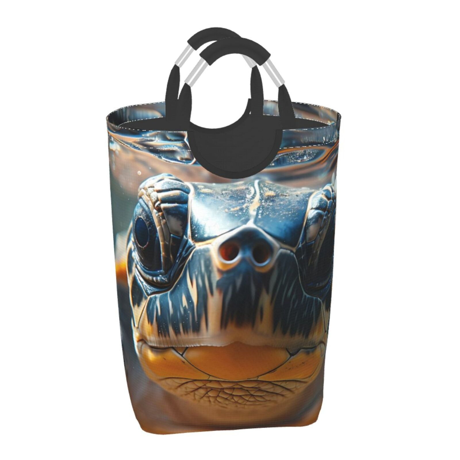 Giroia Realistic Cute Sea Turtle for Travel Laundry Bag, Dirty Clothes ...