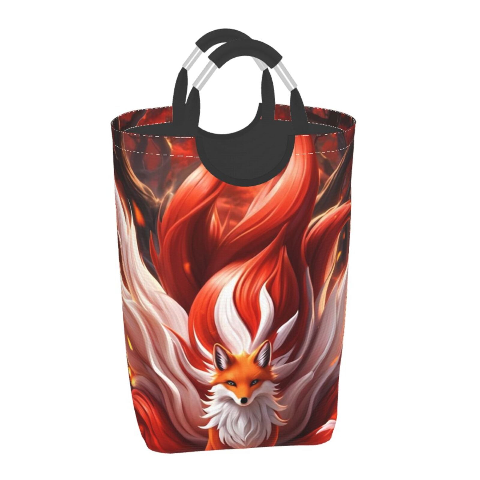 Giroia Red Leaf Flame Fox for Travel Laundry Bag, Dirty Clothes ...