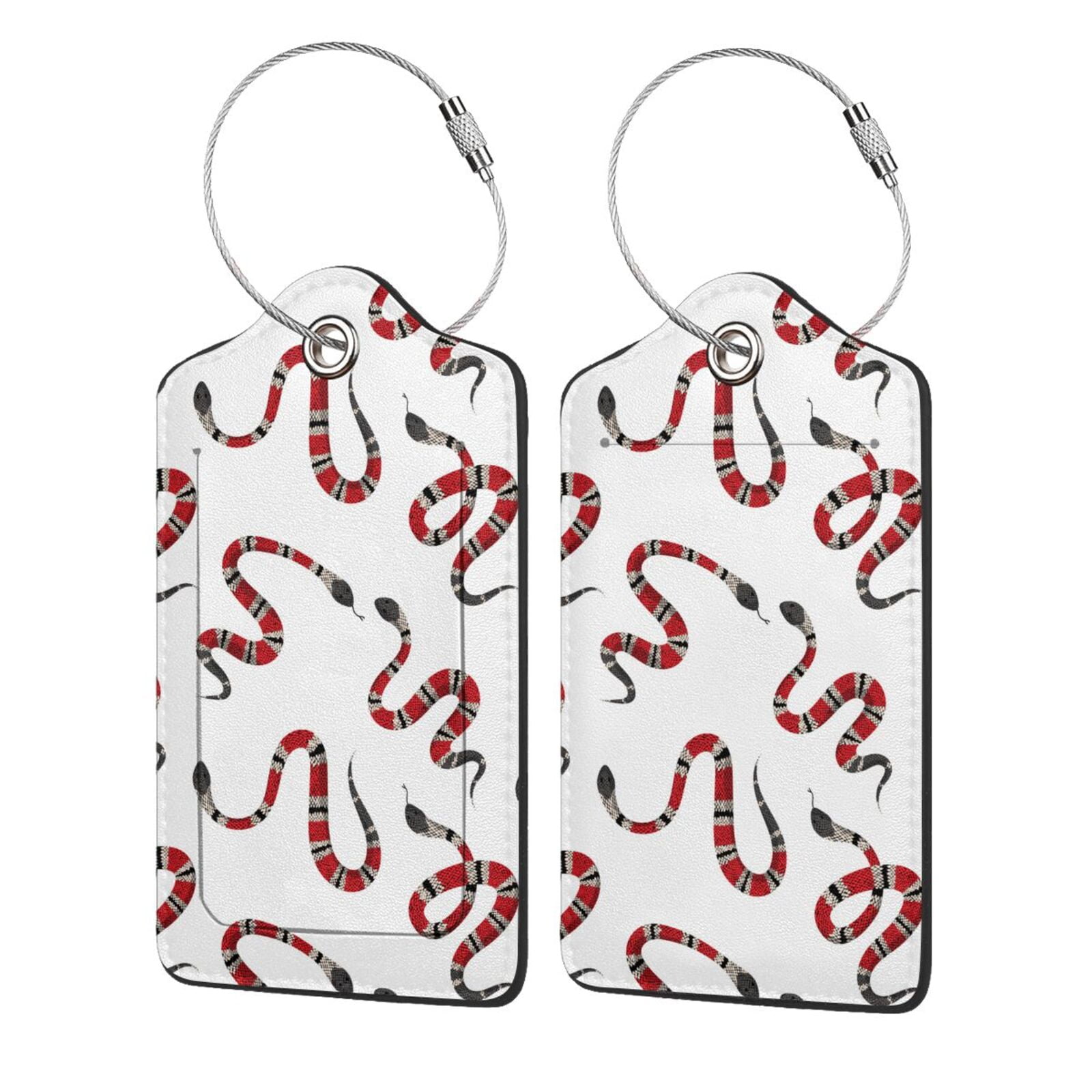 Giroia Red Snake for Large Luggage Tags for Suitcases for Men and Women ...