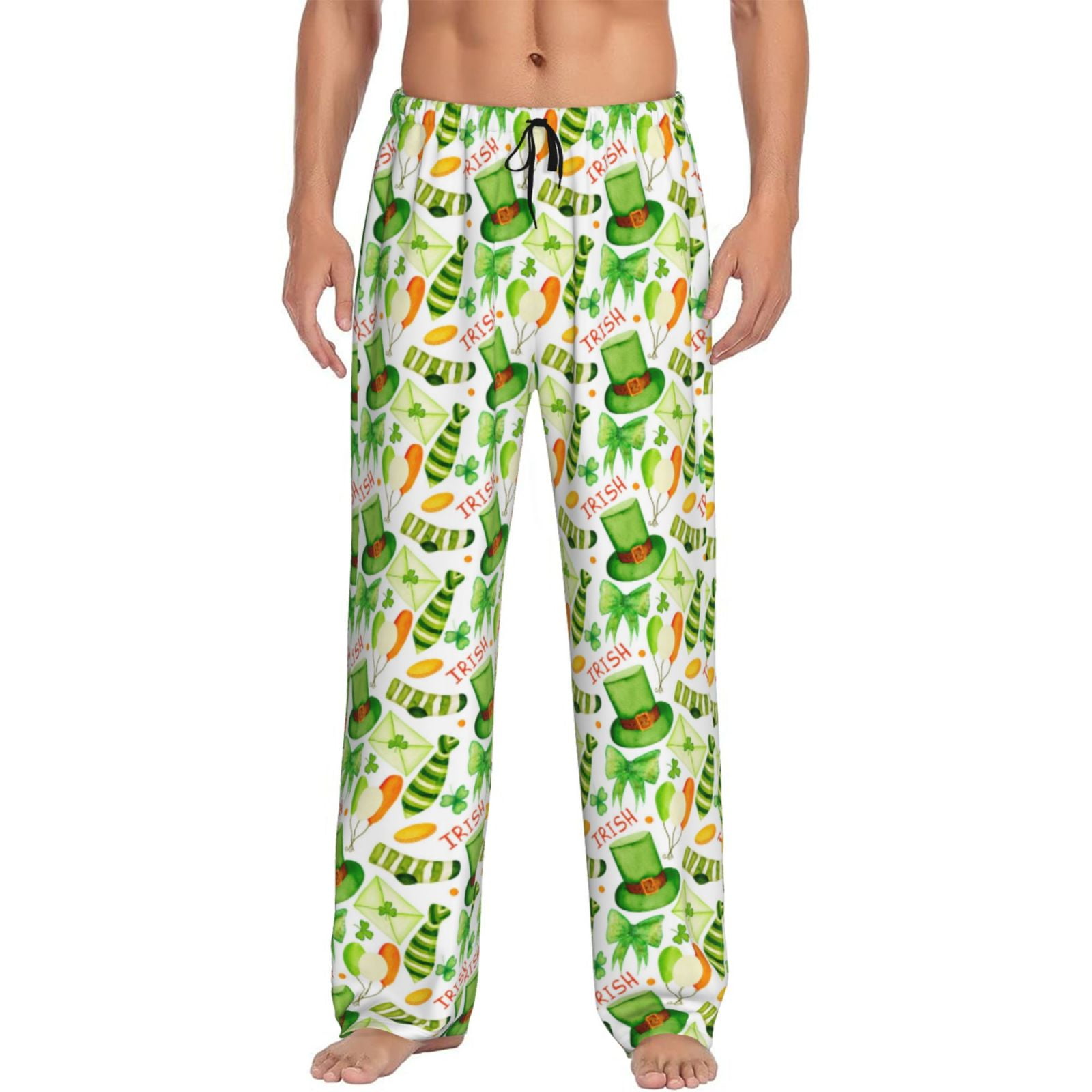Giroia St. Patrick's day for Pajama Pants Men Elastic Waistband Sleep ...