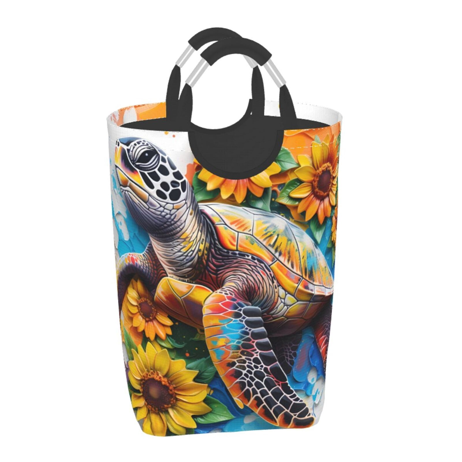 Giroia Sunflower Turtle for Travel Laundry Bag, Dirty Clothes Organizer ...