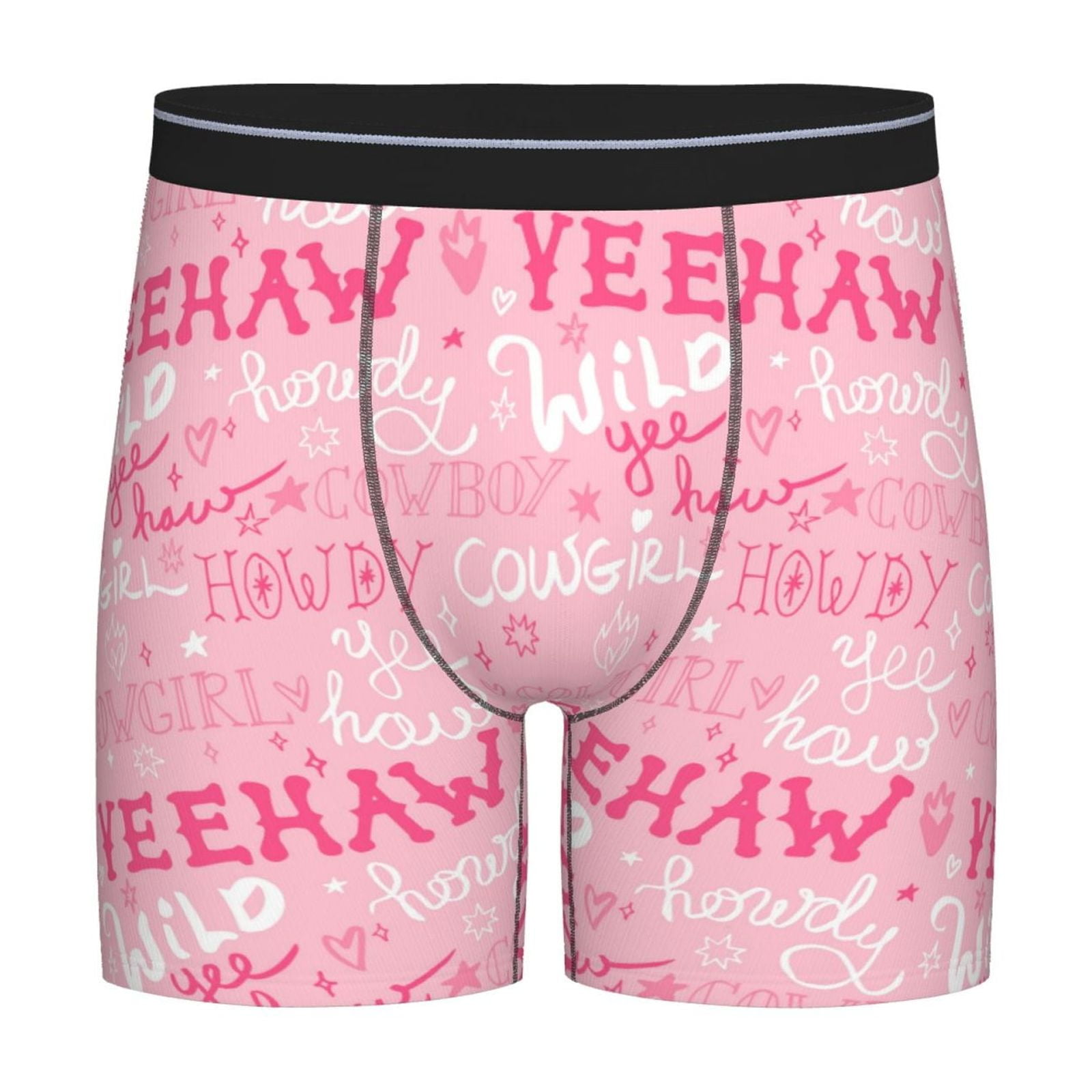 Giroia Western Cowgirl for Men's Long Boxer Briefs Underwear for Men ...