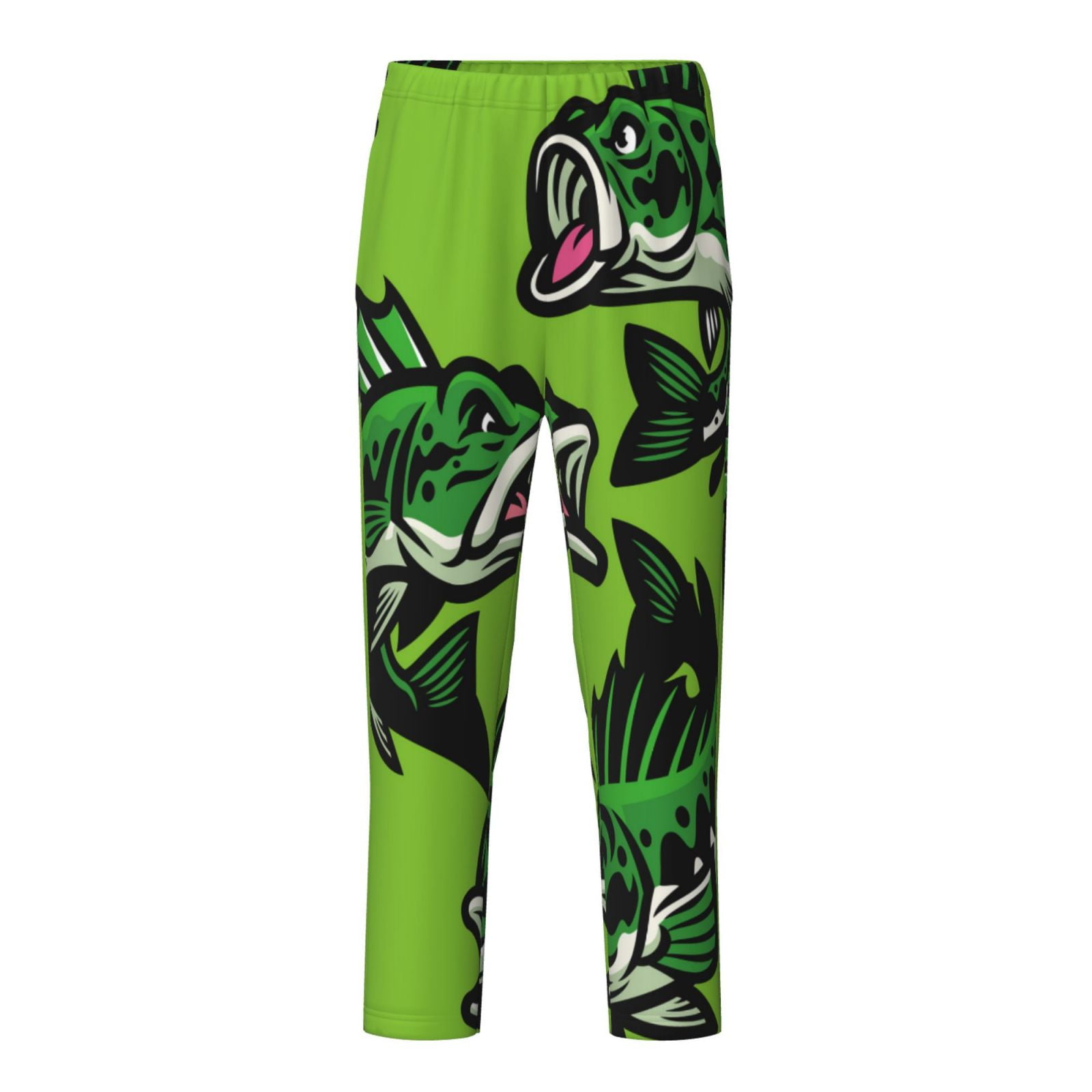 Giroia cartoon largemouth bass fish for Pajama Pants Men Elastic ...