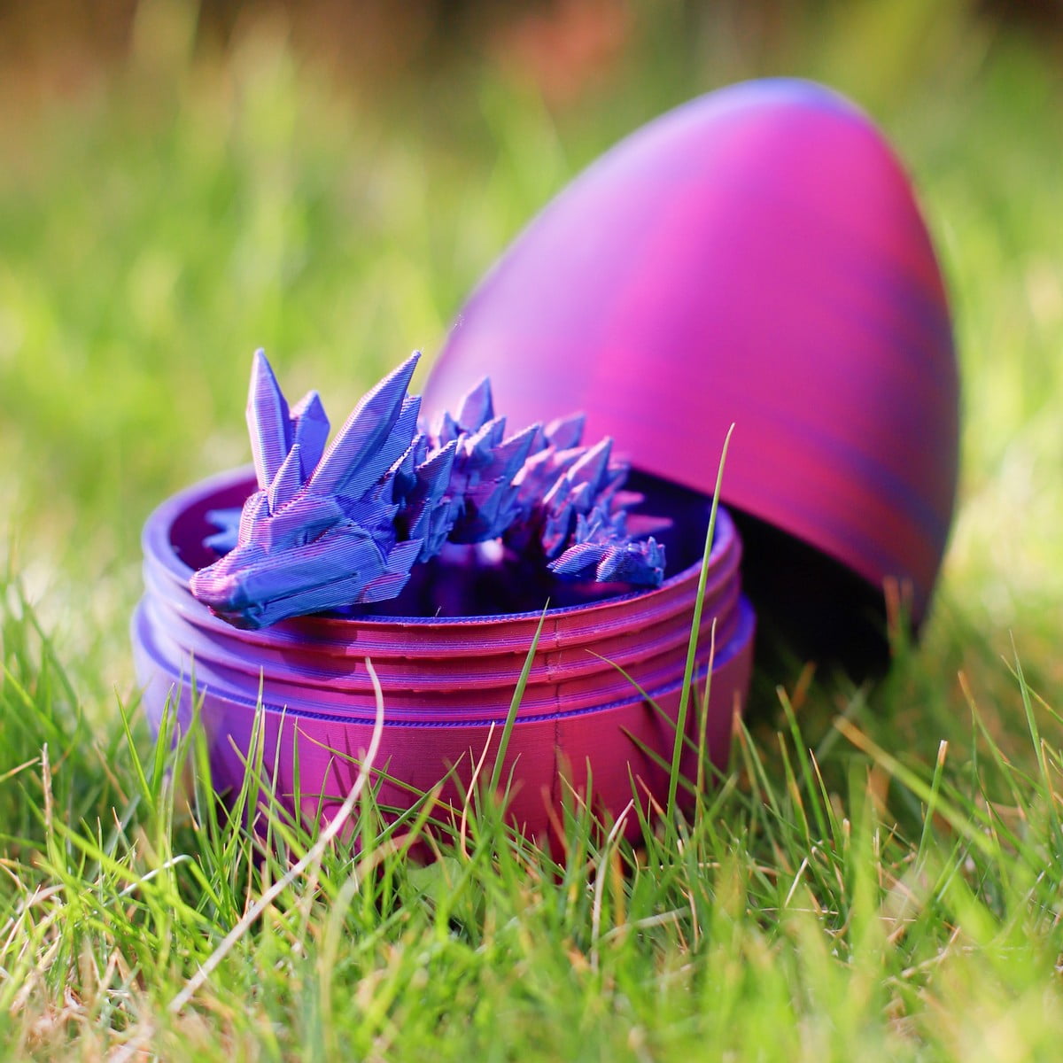 Girony 3D Printed Crystal Dragon in Egg ,Crystal Dragon Fidget Toy ...