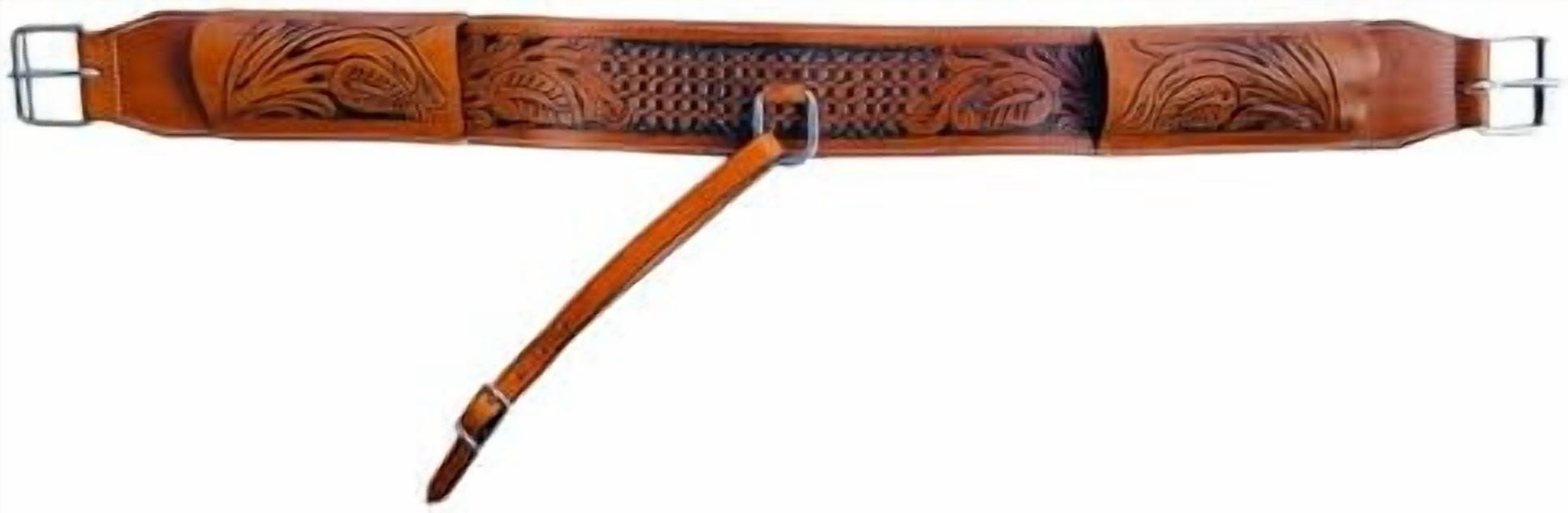 Girth Western Horse Saddle Leather Back Cinch Flank Strap Rear Girth ...