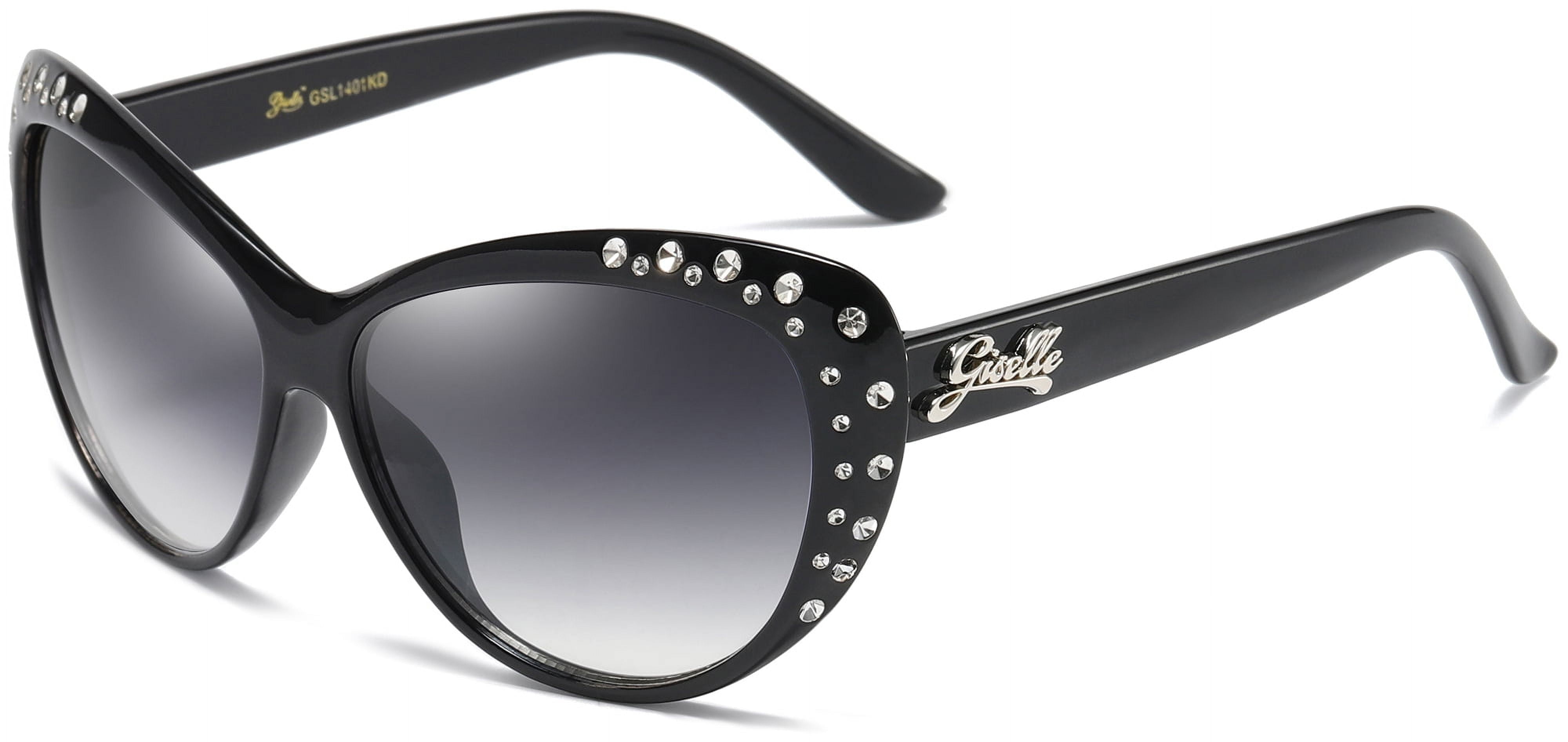 Giselle Cat Eye Rhinestone Kids Retro Sunglasses for Teens Girls ...