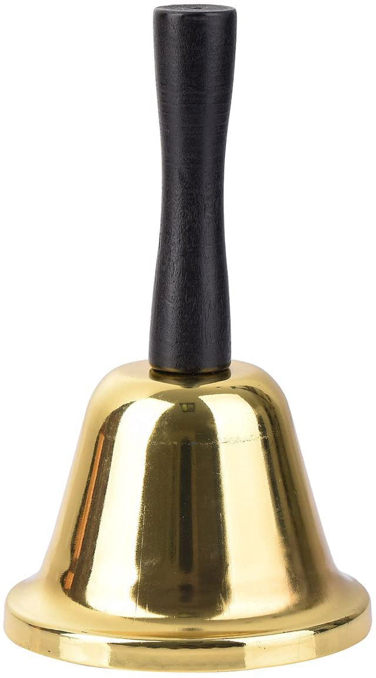 Gisneze Hand Bell Gold Metal Service Bell for School or Tea Small Hand ...