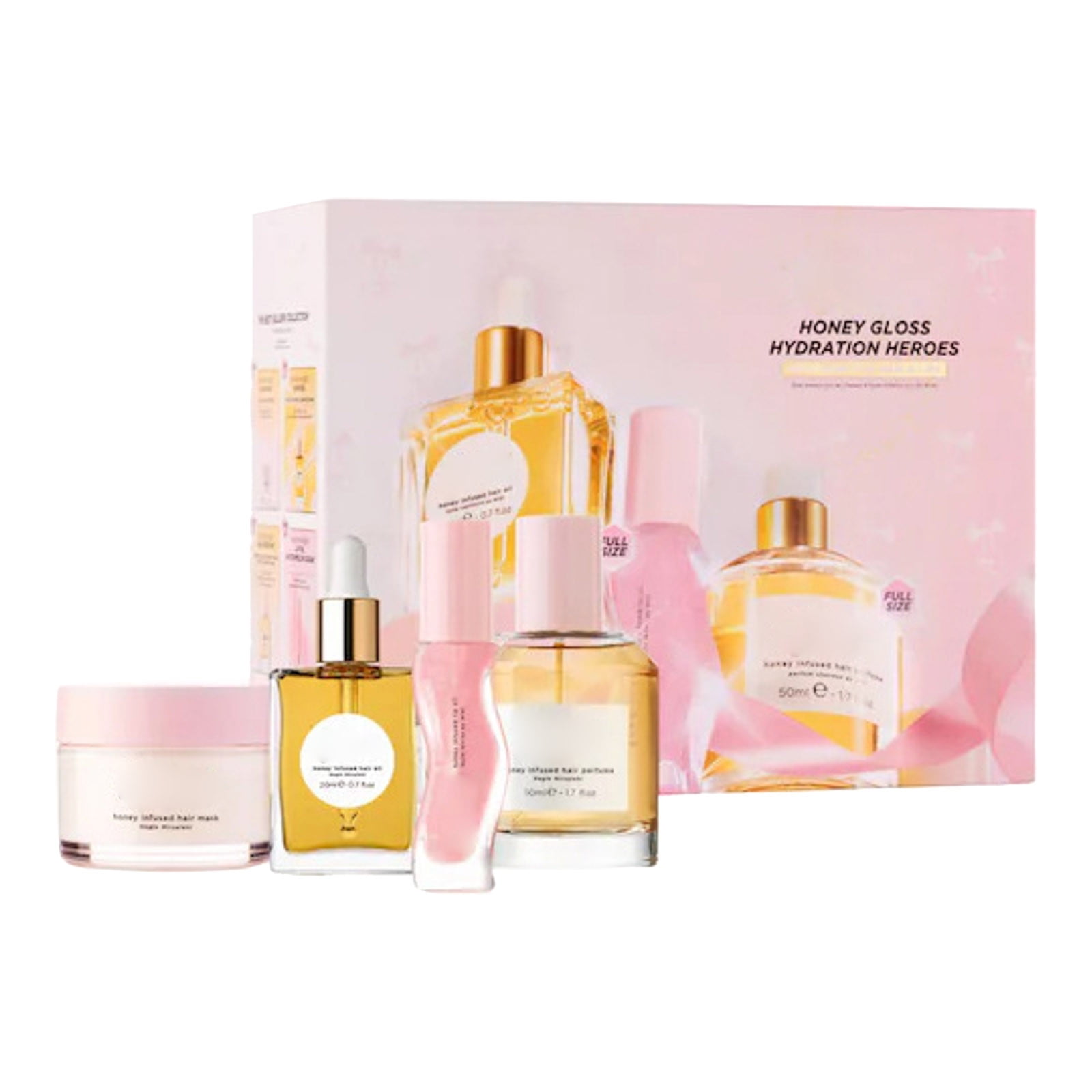 Gisou Honey Gloss Hydration Heroes Hair Value Set: Hair Perfume, Lip ...