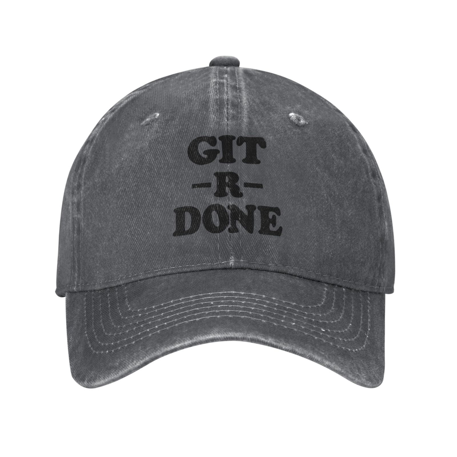 Git -R- Done Unisex Adjustable Denim Baseball Cap Cotton Denim Dad Hat - Walmart.com