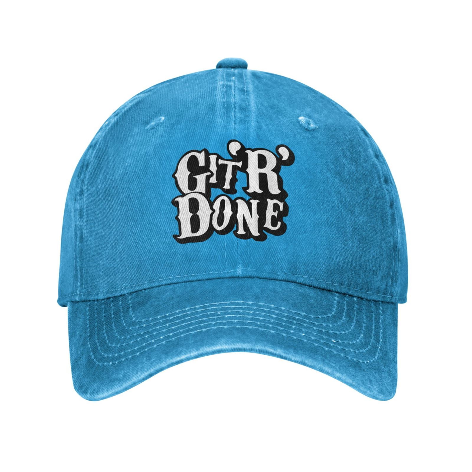 Git-R-Done Unisex Adjustable Denim Baseball Cap Cotton Denim Dad Hat - Walmart.com