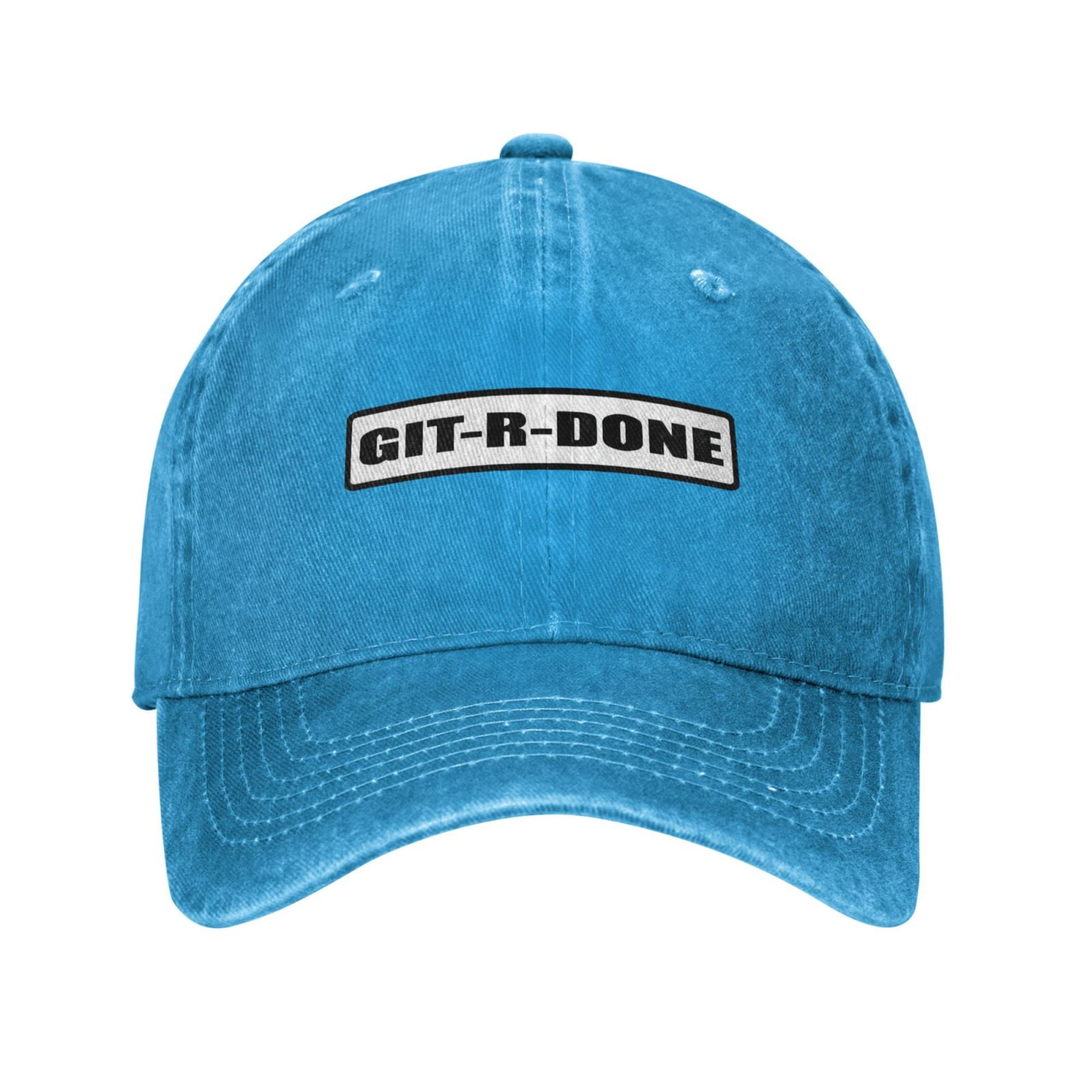 Git-R-Done Unisex Denim Baseball Cap Adjustable Vintage Trucker Hat ...