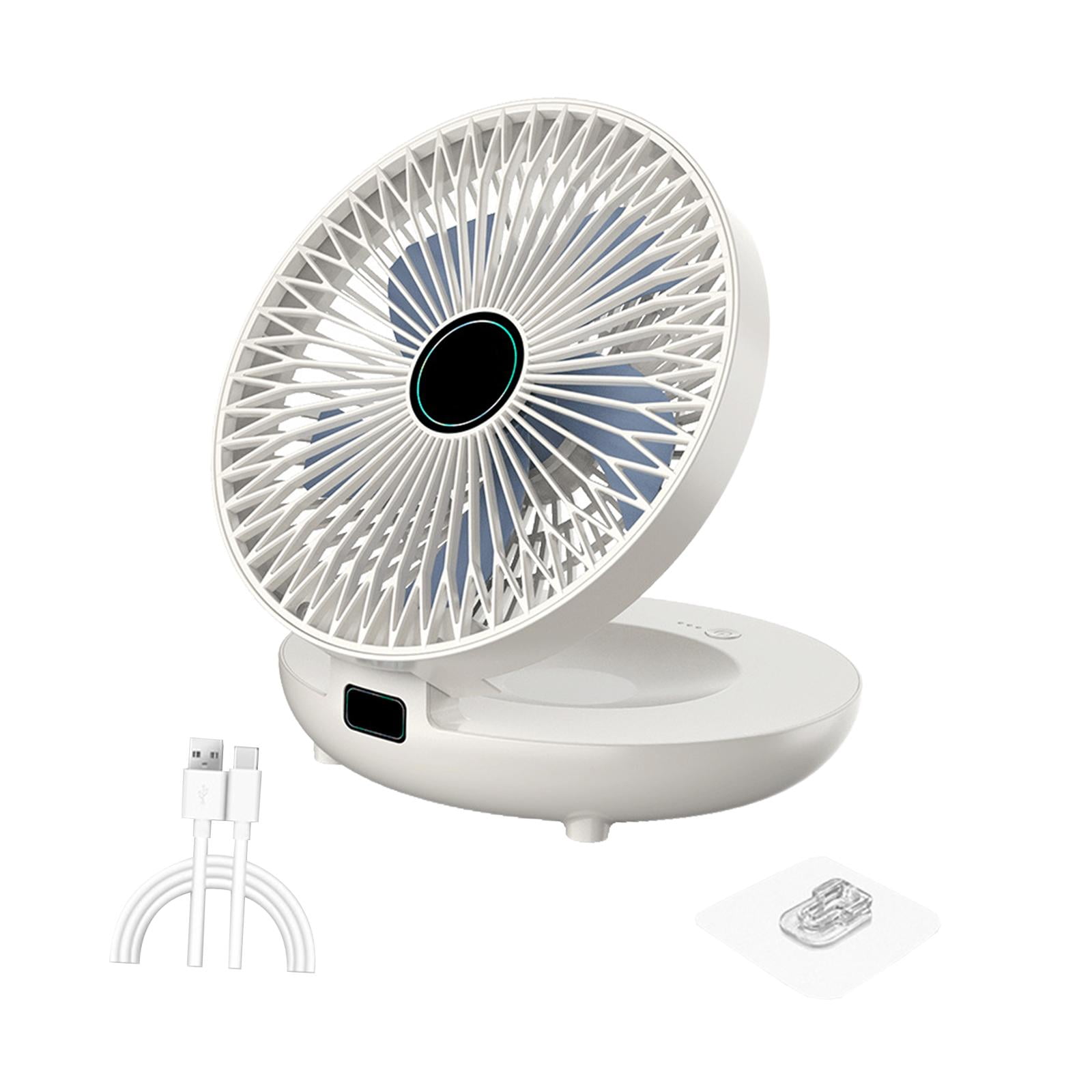 Gitohoni 2 in 1 Desk and Wall Fan Mini Portable Electric Fans 90 Degree ...