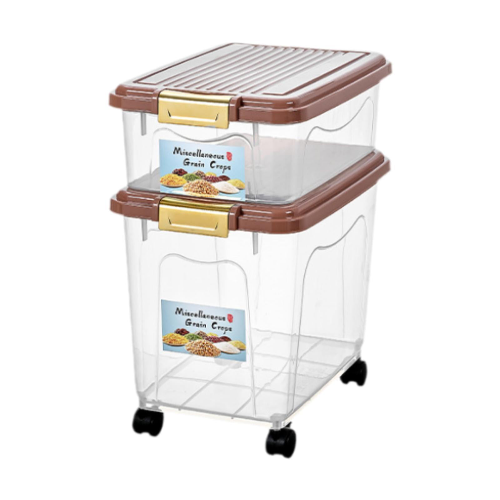 Gitohoni Airtight Rice Storage Bin Dry Food Container Rice Bucket with ...