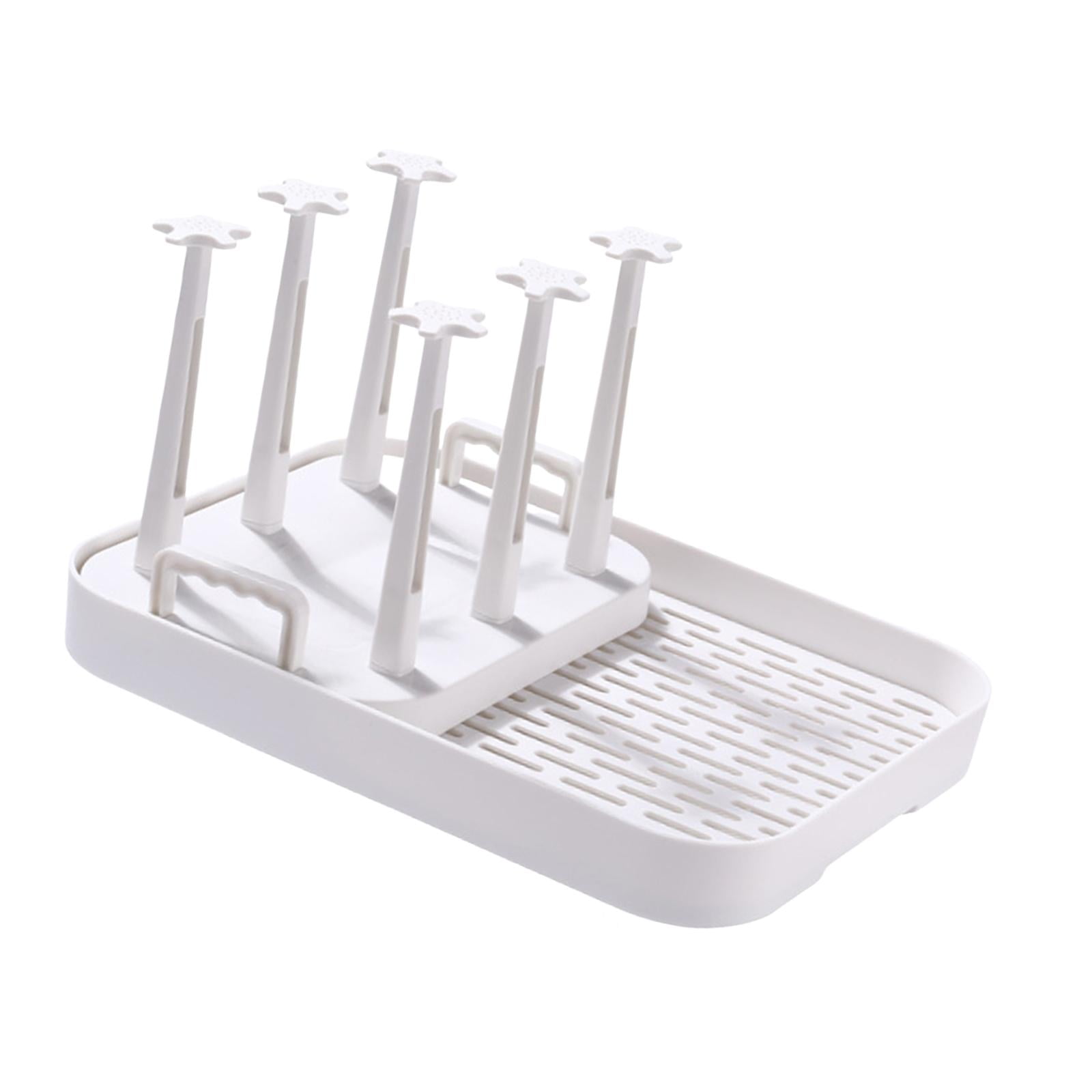 Gitohoni Bottle Drying Rack Can Hold 6 Cups Drinking Glass Drainer ...