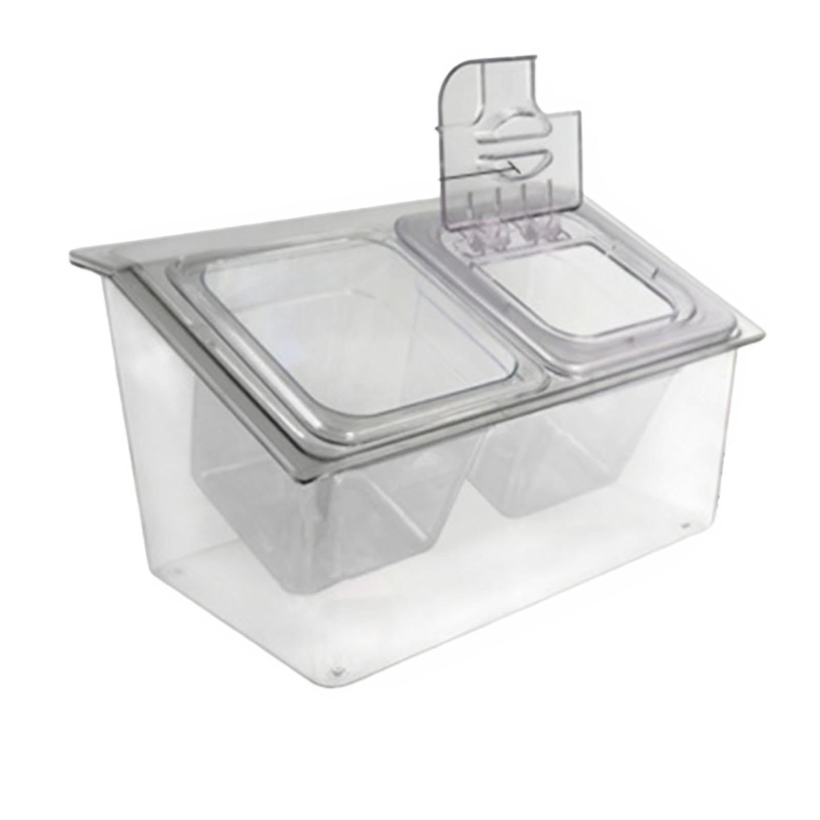Gitohoni Chilled Condiment Server Clear, Serving Bar Tray with Lid, Bar ...