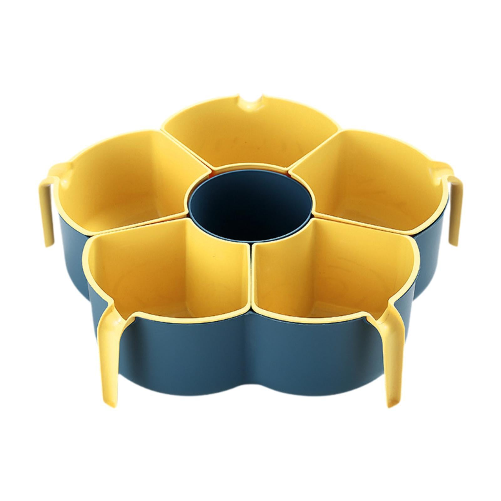 Gitohoni Divided Veggie Tray Vegetable Platter Rotatable Buffet Server ...