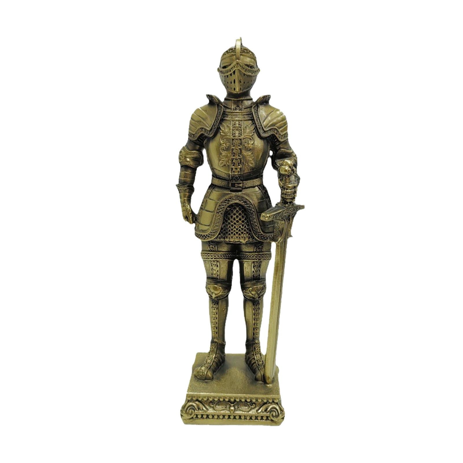 Gitohoni Knight Decoration Statue Sculpture Art Retro Knight Decoration ...