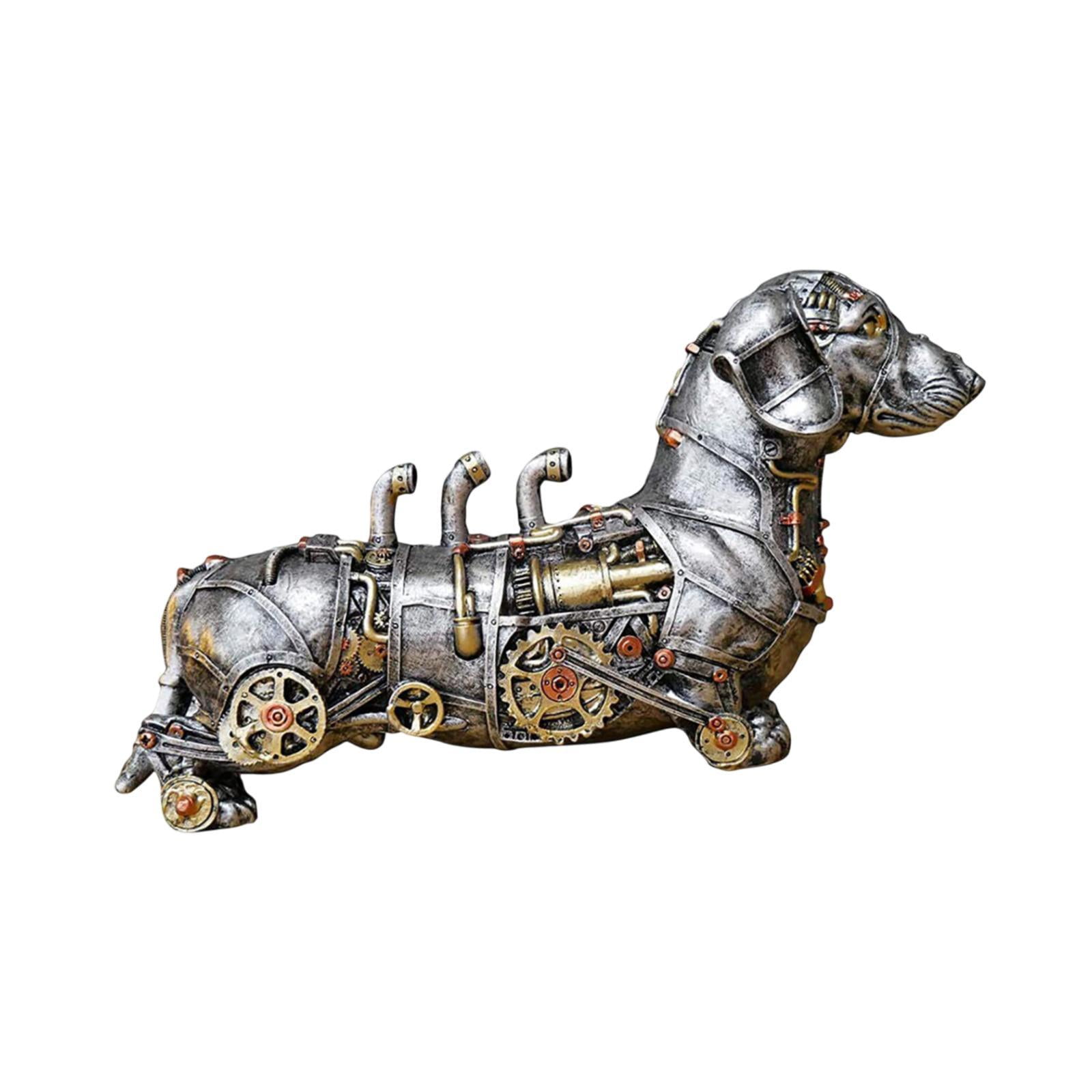 Gitohoni Mechanical Punk Statue Steampunk Collectible Desktop Sculpture ...