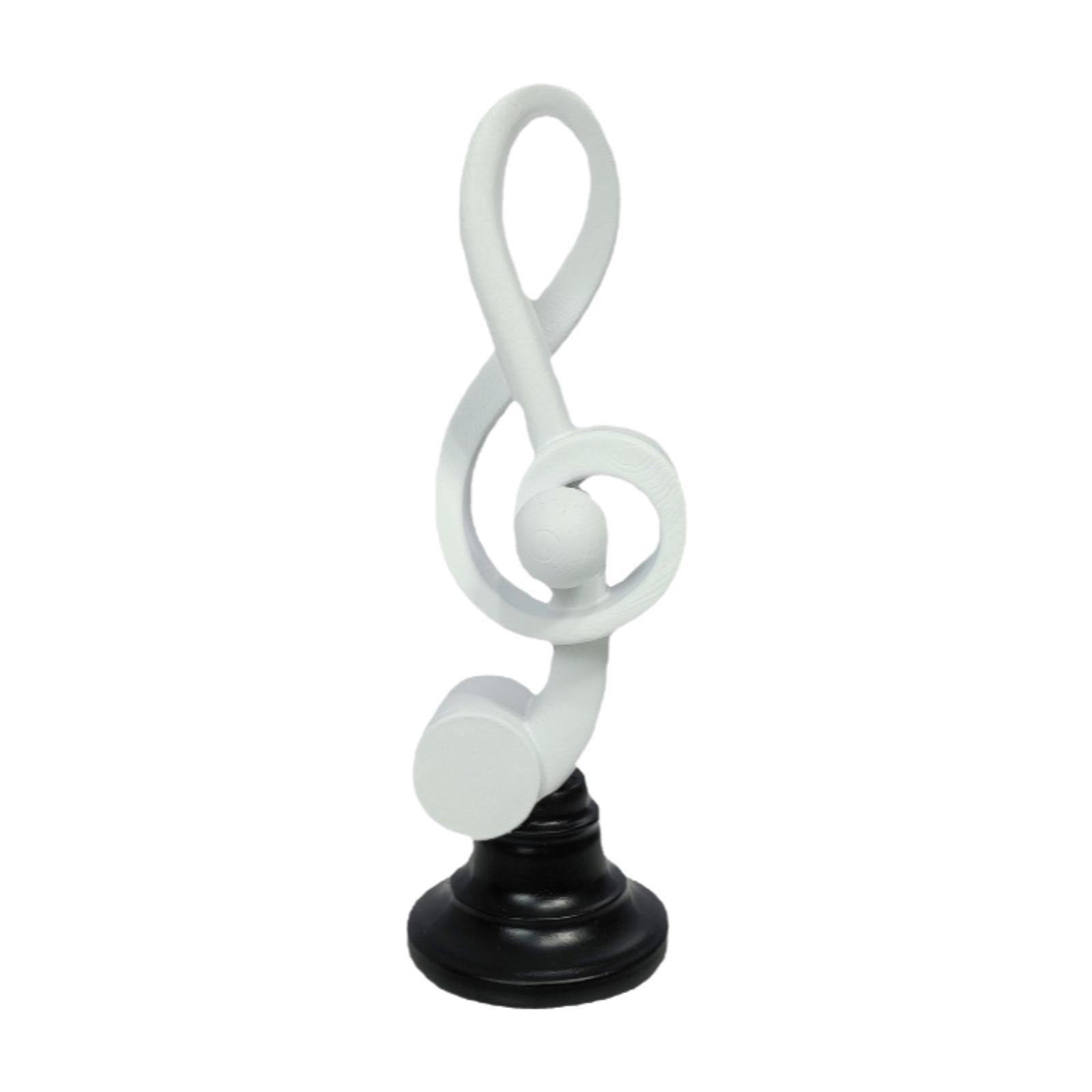 Gitohoni Music Note Statue Sculpture Simple Collectible Resin Modern ...