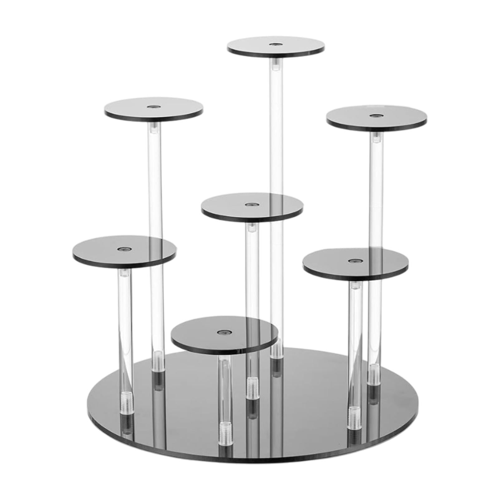 Gitohoni Round Acrylic Display Riser Stand 7 Layer for Watches Mini ...