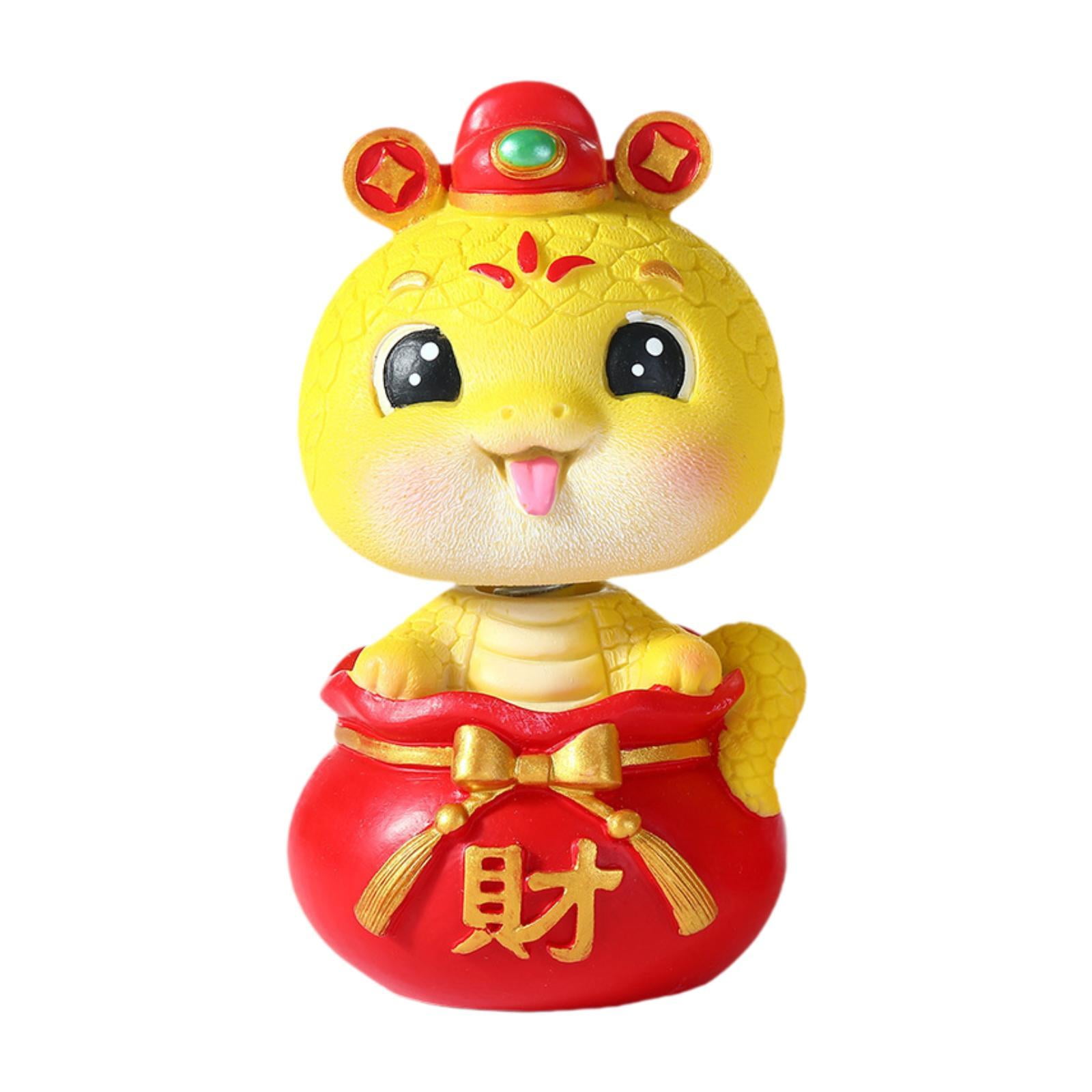 Gitohoni Shaking Head Snake Car Dashboard Decoration Miniature Figurine ...