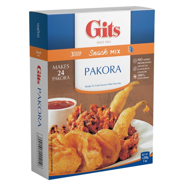 Gits Instant Mix Pakora - Delicious Snack Mix, Gluten-Free, 200g (7 Oz ...