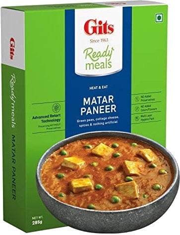 Gits Matar Paneer (Ready-to-Eat) 10.5 oz box Pack of 2 - Walmart.com