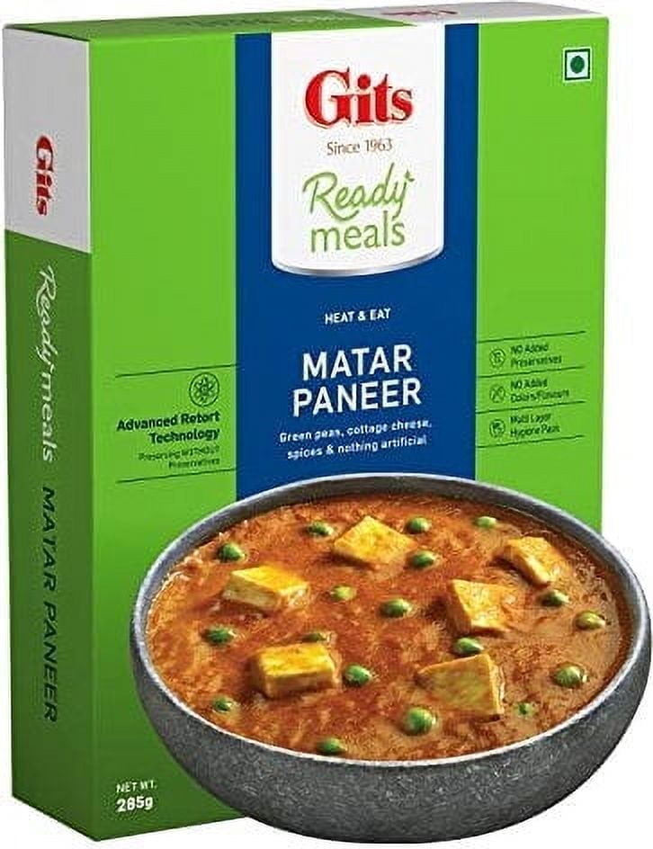 Gits Matar Paneer (Ready-to-Eat) 10.5 oz box - Walmart.com