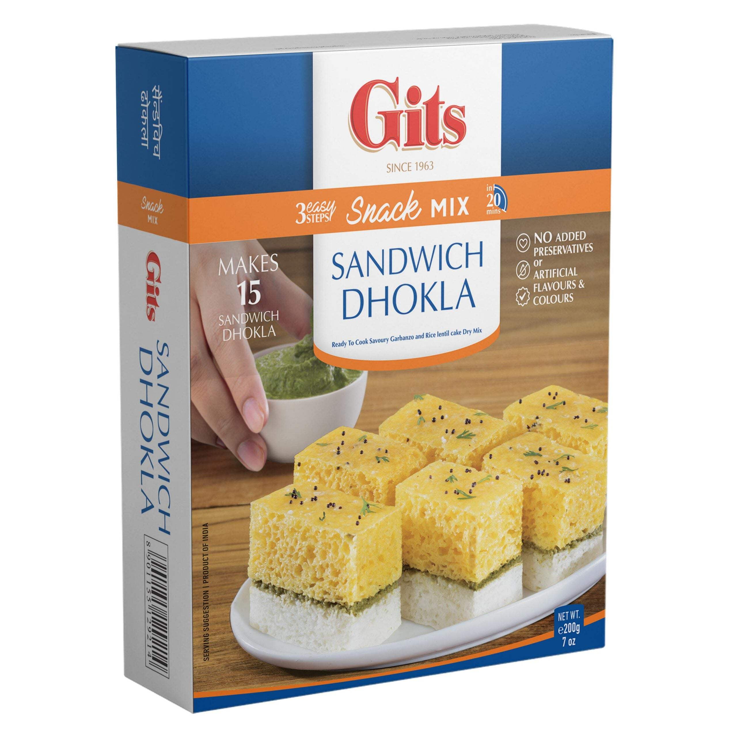 Gits Sandwich Dhokla 200 gms - Gits Mix - Walmart.com
